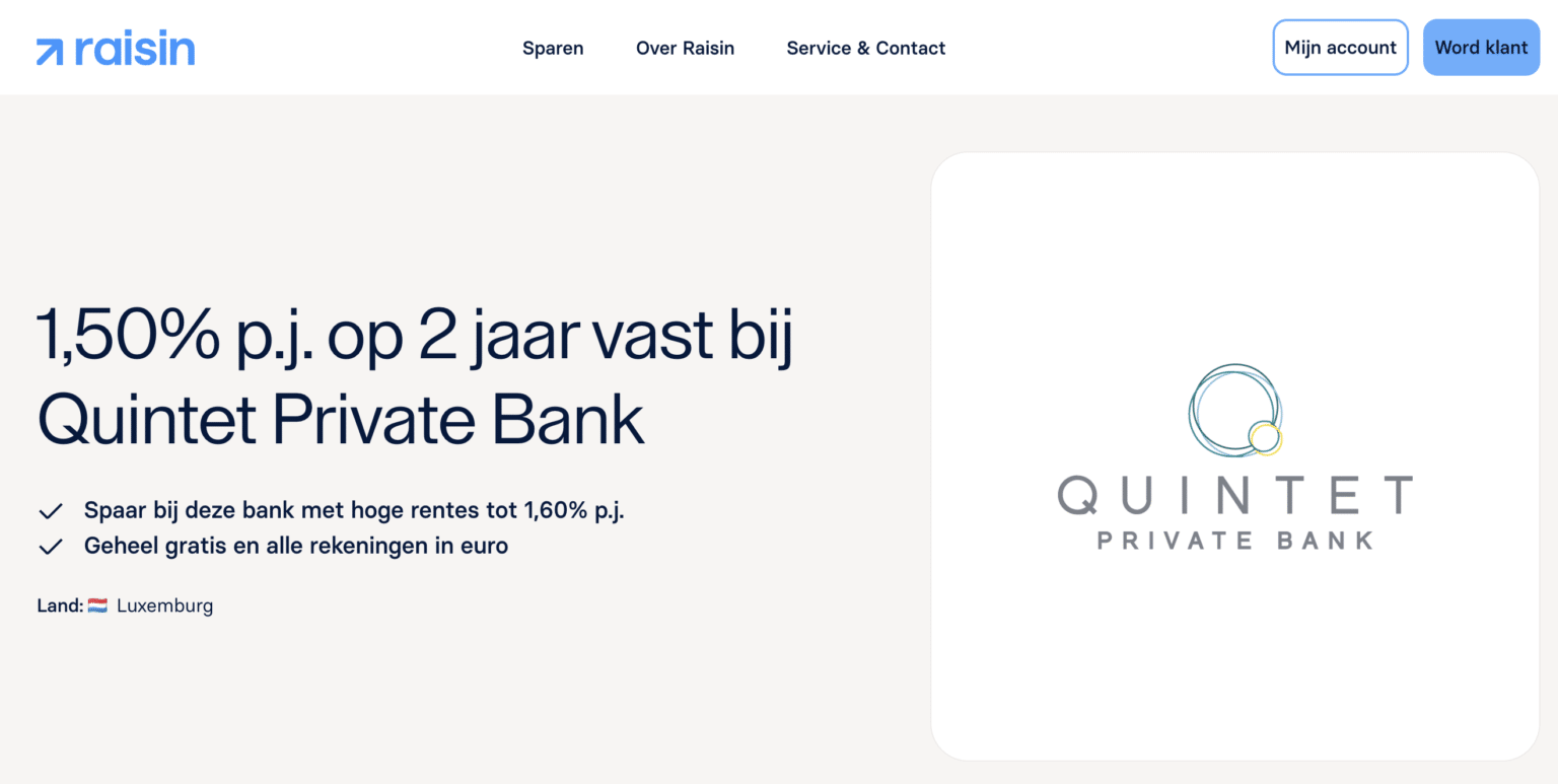 Quintet Private Bank review 2025: Onze ervaring met sparen bij Quintet ...