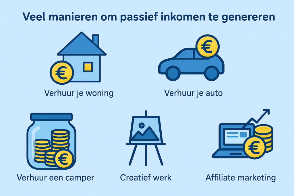 Passief inkomen genereren: 10 Slimme manieren voor 2026 | Vergelijk en ...