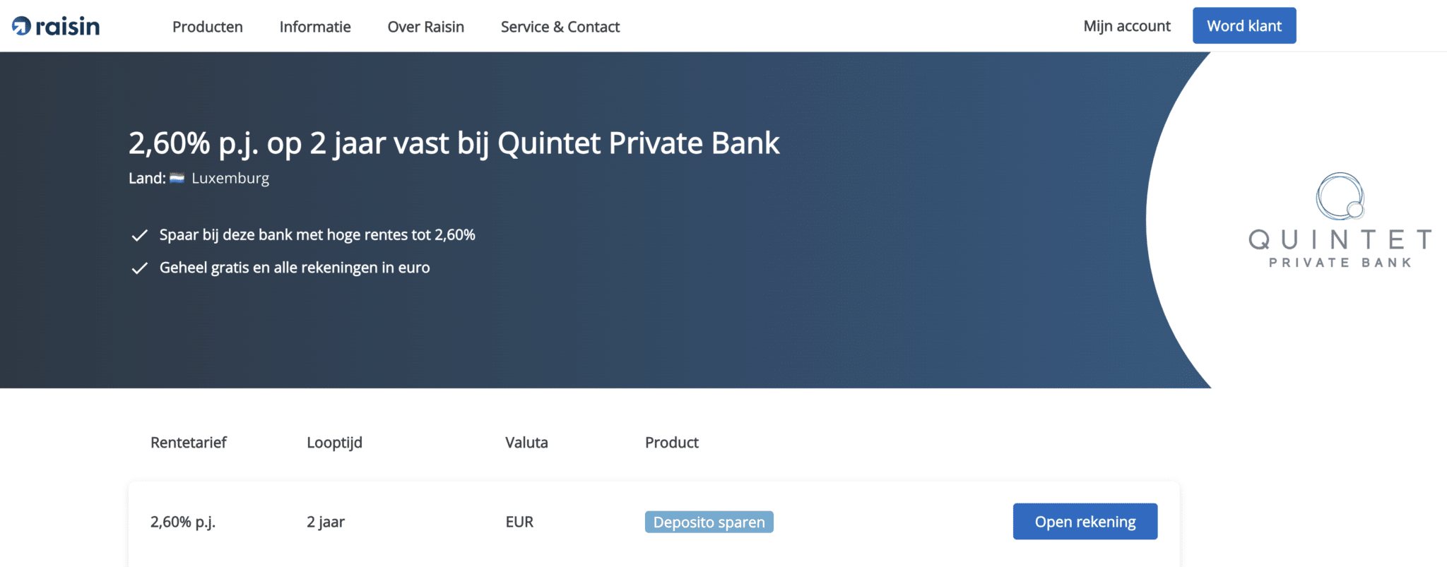 Quintet Private Bank review 2025: Onze ervaring met sparen bij Quintet ...